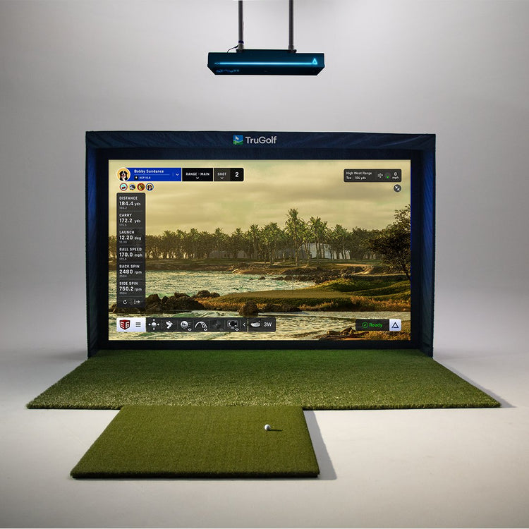 Indoor Home Golf Launch Monitors & Simulators | LaunchBox | TruGolf