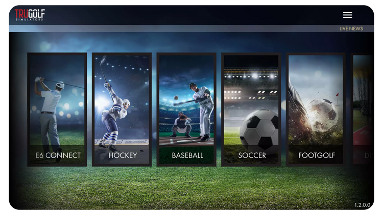 Indoor Virtual Golf Simulator | E6 Connect Commercial Suite | TruGolf