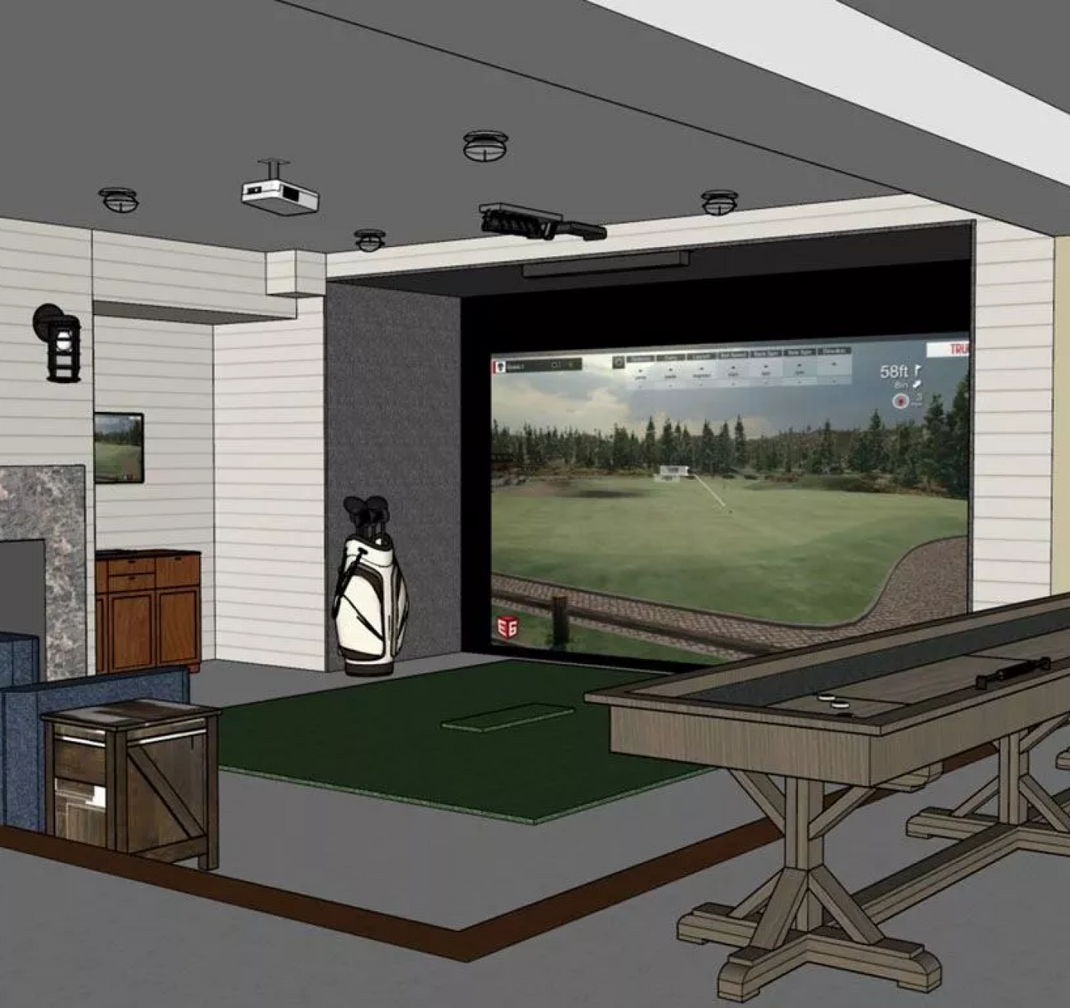 Custom Indoor Golf Simulators | In Home Golf Simulators | TruGolf