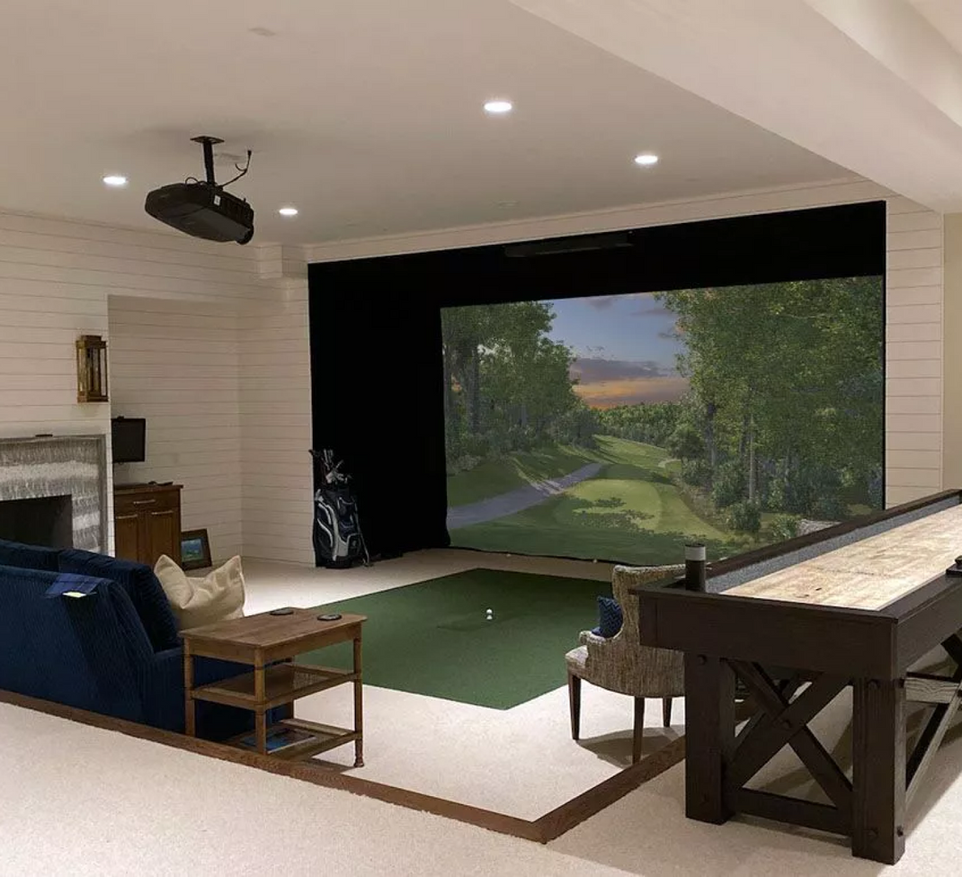 Custom Indoor Golf Simulators | In Home Golf Simulators | TruGolf